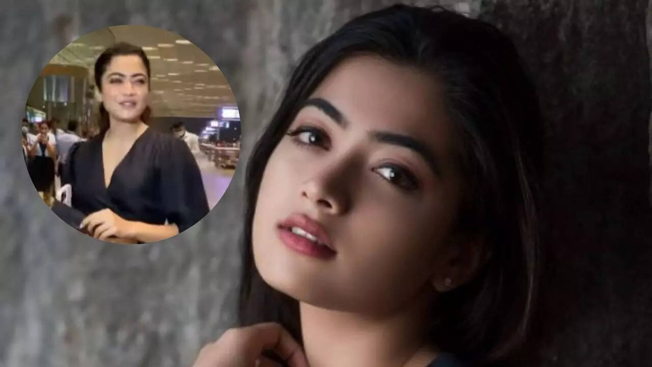 Rashmika Mandanna: Rashmika Mandanna looks stunning in black midriff ...
