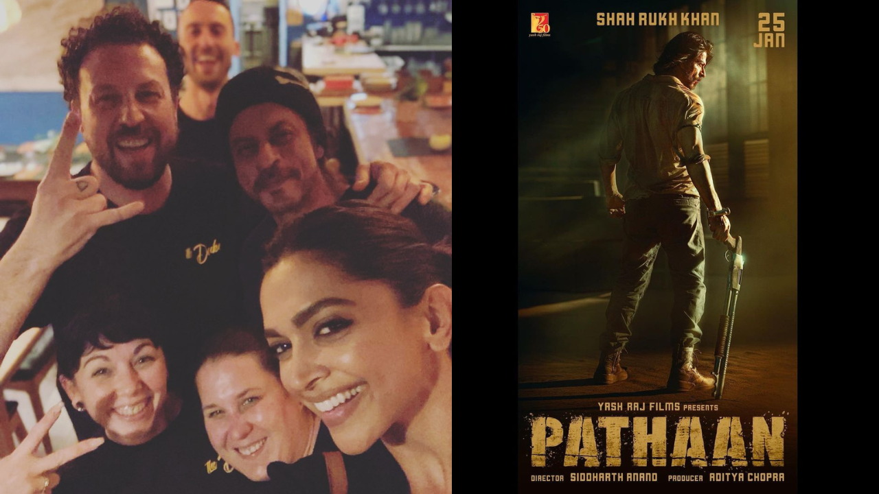 Shah Rukh: Shah Rukh Khan, Deepika Padukone pose with fans from Pathaan ...