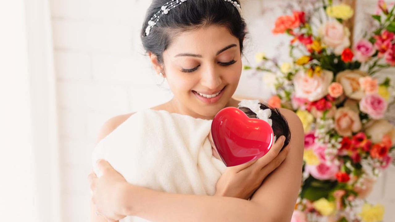 Pranitha: Pranitha Subhash shares pic of baby girl's face for FIRST ...