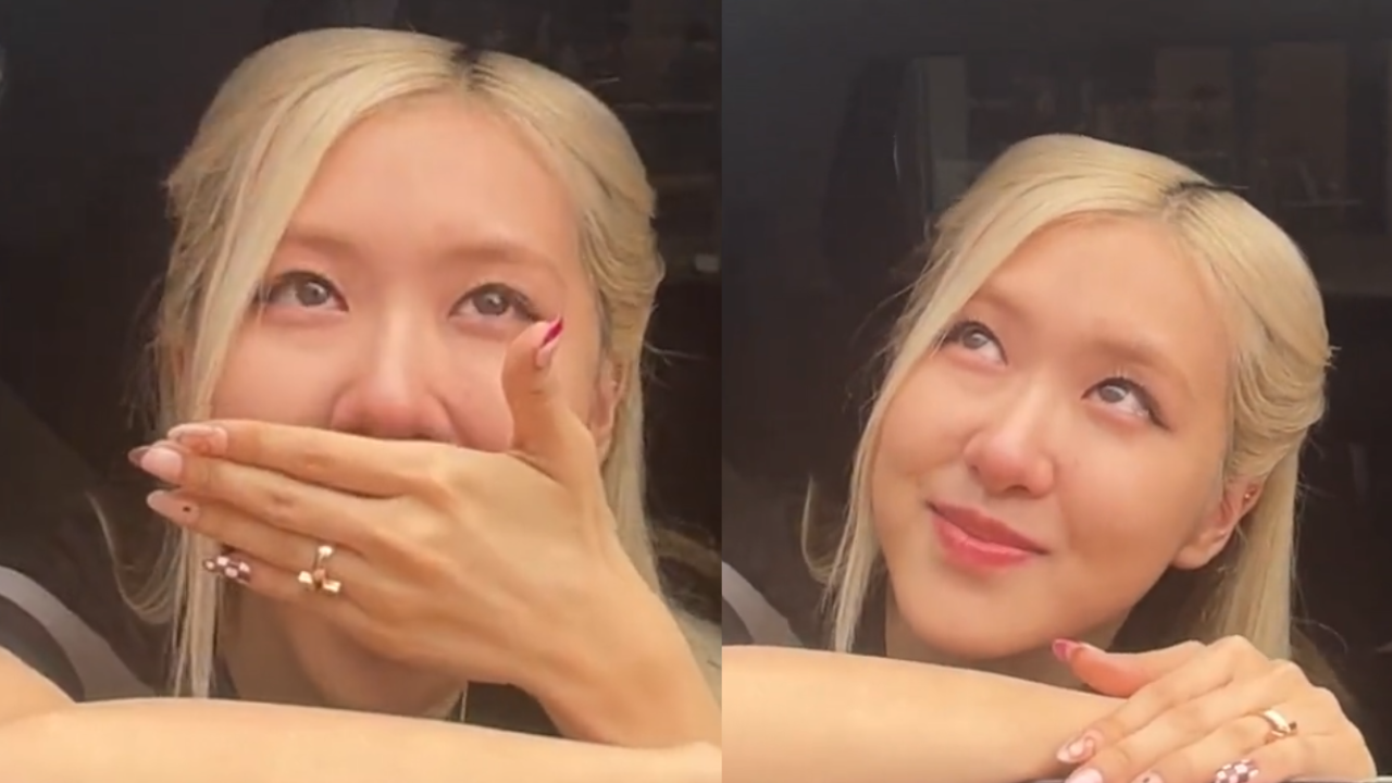 Blackpink's Rosé cries and mouths 'I missed you' after seeing fans ...