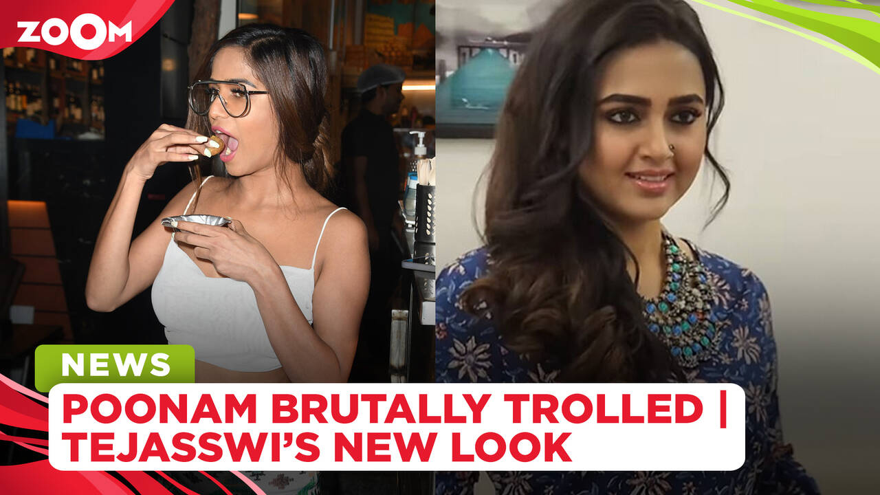 Poonam Pandey TROLLED for eating Pani Puri in bold dress | Tejasswi ...