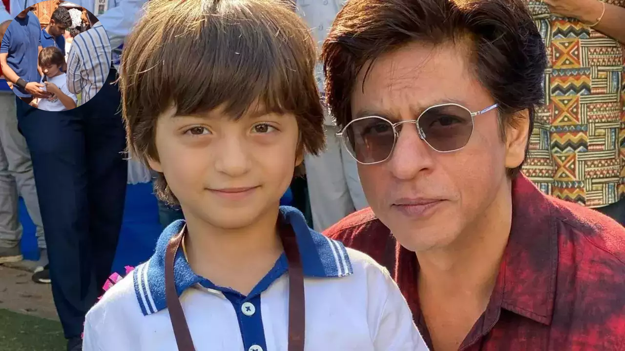 After Shah Rukh Khan celebrated Ganesh Chaturthi at home, son AbRam seeks blessings at ...