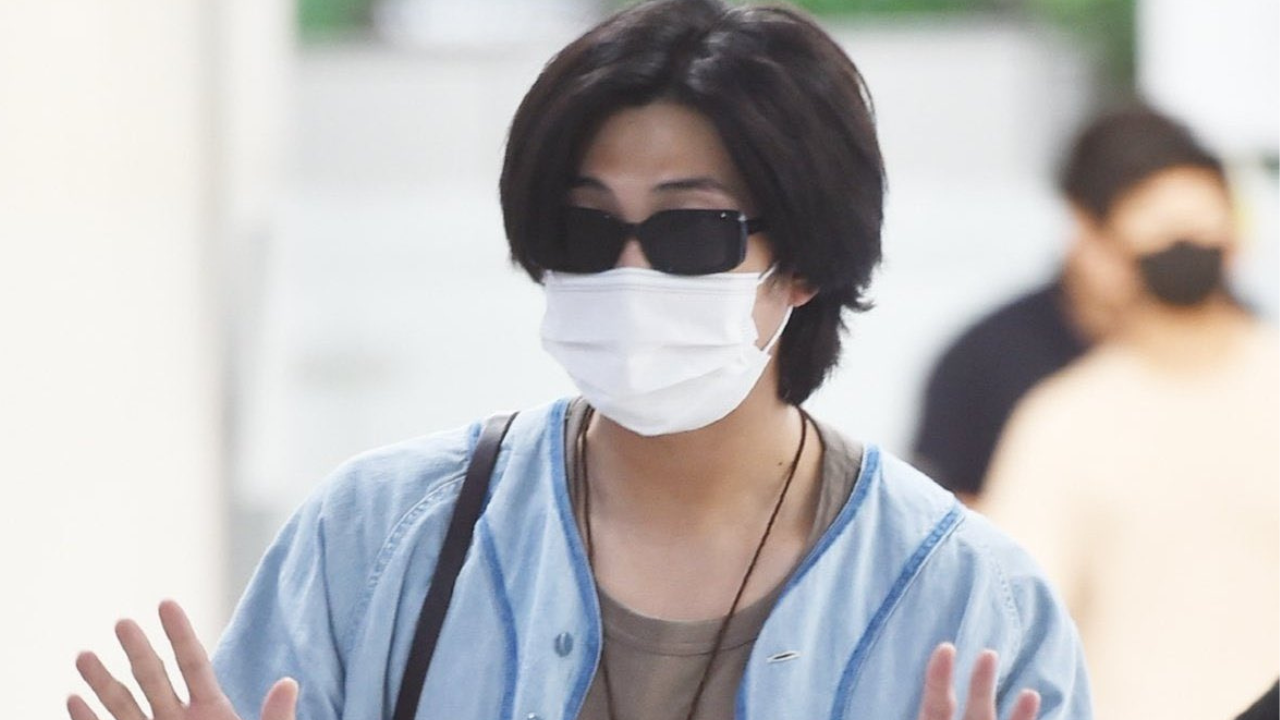 RM is back home! BTS rapper dons wholesome casual airport OOTD after ...