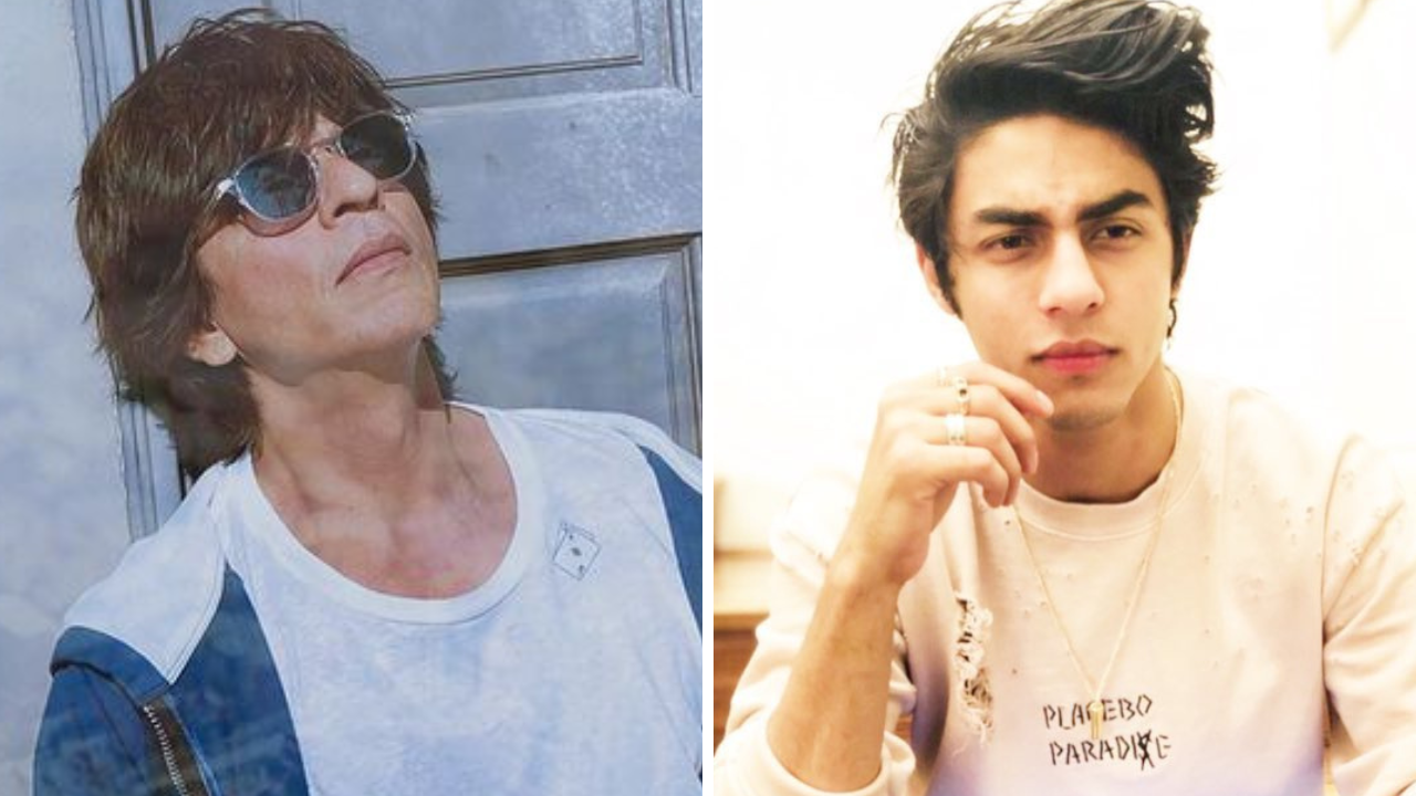 Commenting on Aryan's dapper pics, Shah Rukh Khan asks 'is that grey t-shirt mine'; star kid's ...