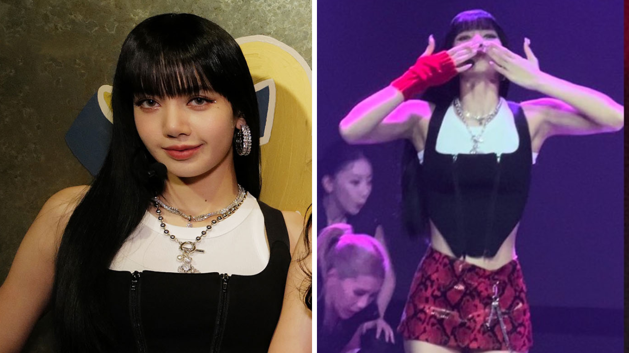 Blackpink's Lisa has fans swooning over her red mini skirt ensemble ...