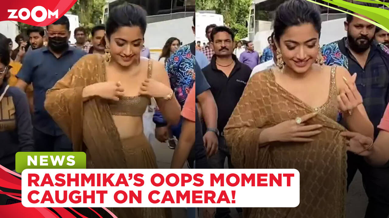 Rashmika Mandanna suffers an OOPS moment while promoting her film ...