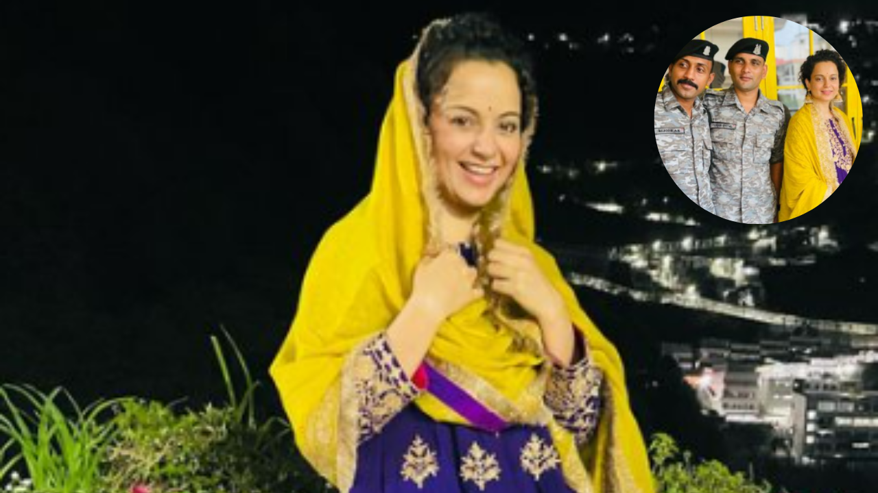 Kangana Ranaut performs Shastra pooja with CRPF jawans, says, 'Jo desh ...