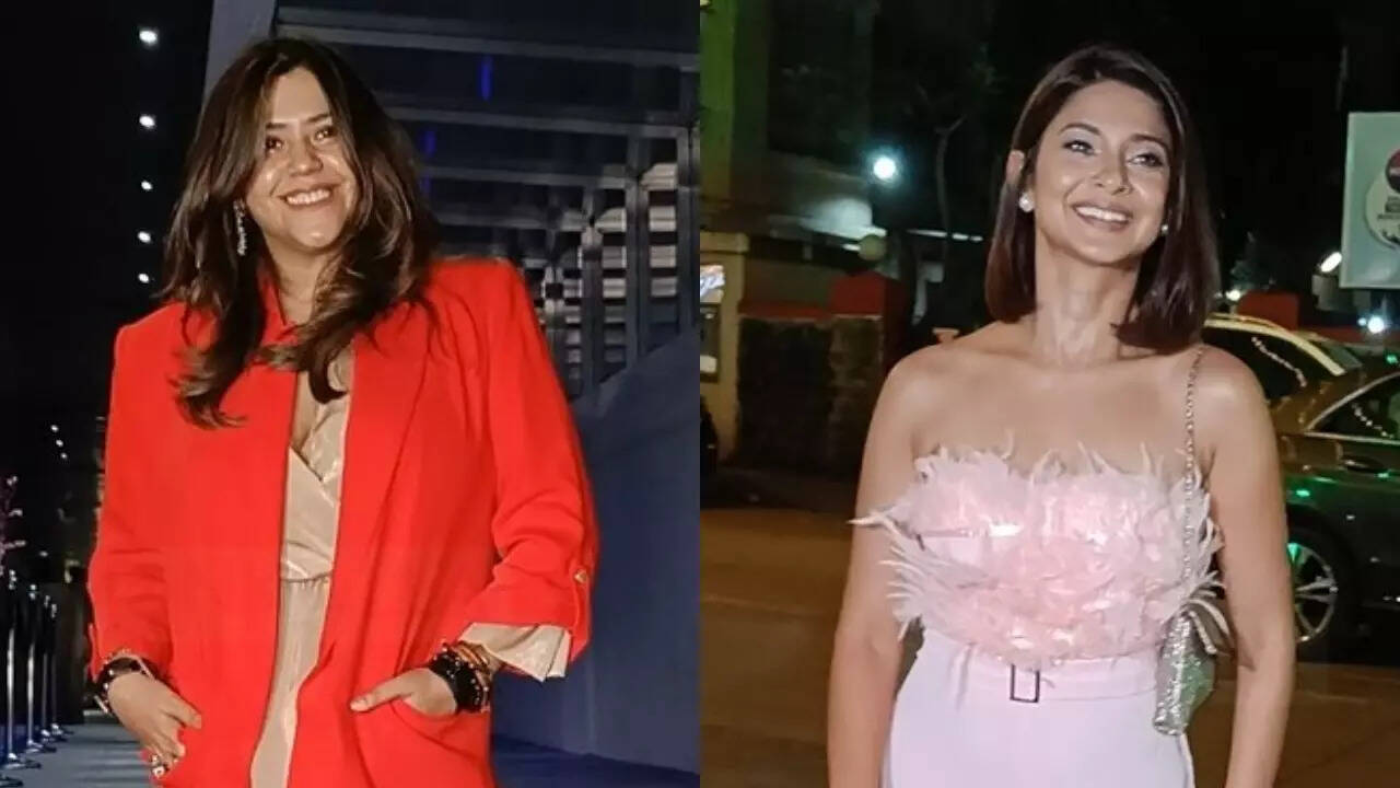 Ekta Kapoor gets trolled for her red jacket look at Samar Khan's ...