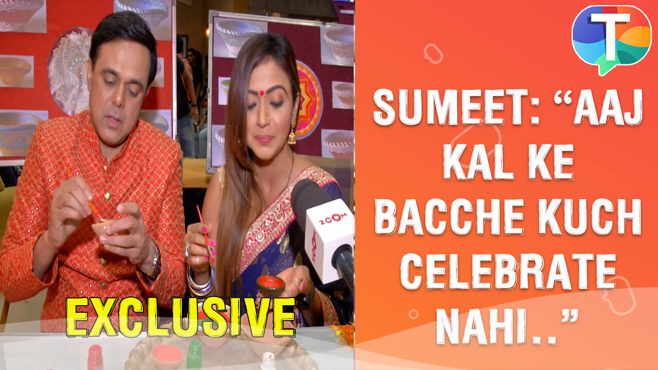 Sumeet Raghavan and Pariva Pranati get NOSTALGIC as they paint “Diyas ...