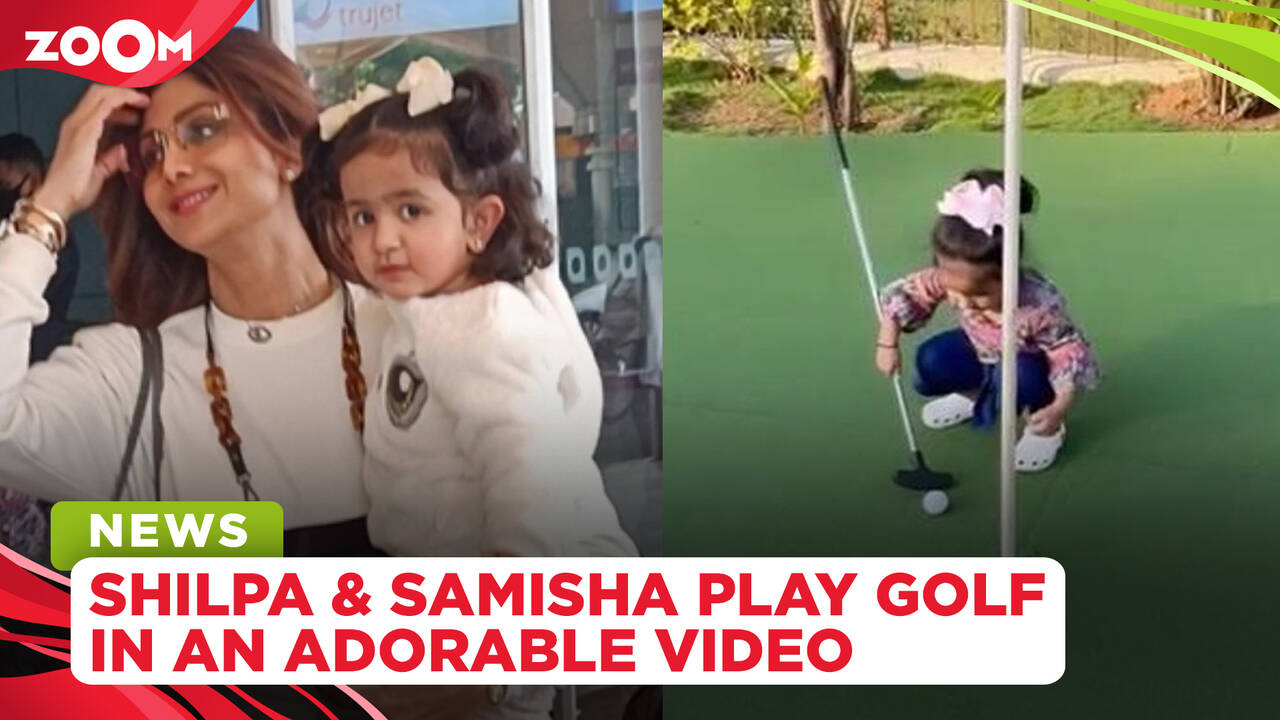 Shilpa Shetty & daughter Samisha play golf in ADORABLE video, netizens ...