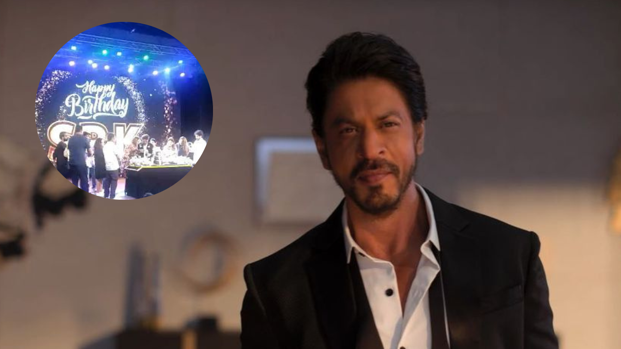 Shah Rukh Khan: Chivalry at its best! Shah Rukh Khan offers cake to ...