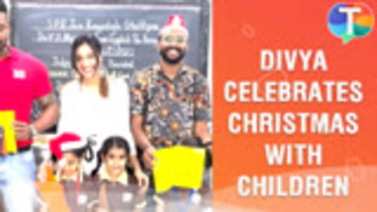 Divya Agarwal celebrates Pre-Christmas festivities with children, Telly ...