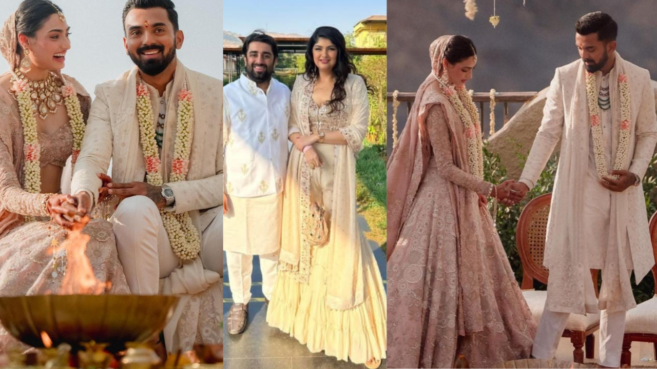 husband kl rahul kisses wife athiya shetty, anshula kapoor gets cosy ...