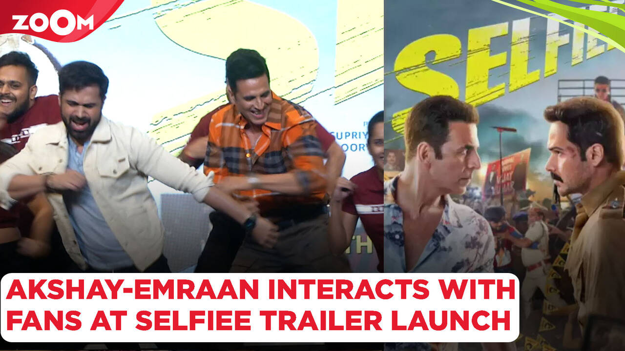 Akshay Kumar and Emraan Hashmi's FUN interaction with fans at second trailer launch of 'Selfiee ...