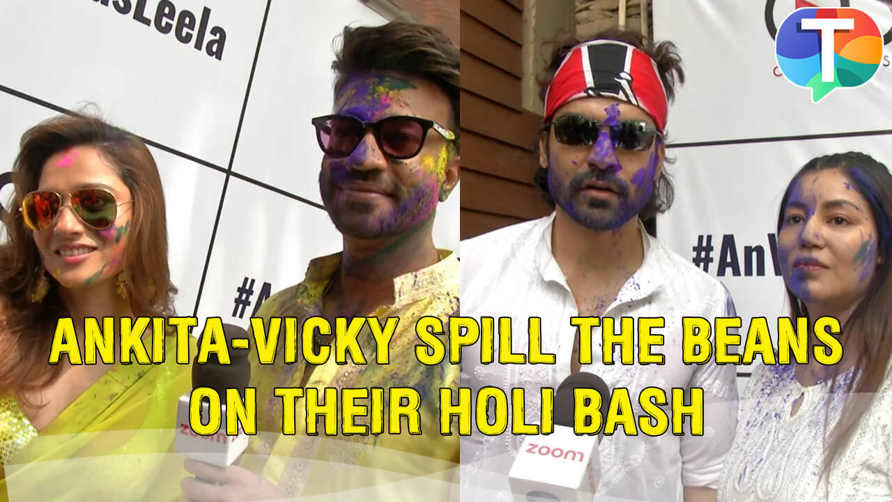 Ankita Lokhande & Vicky Jain SHARE their memorable Holi memory as they welcome guests ...