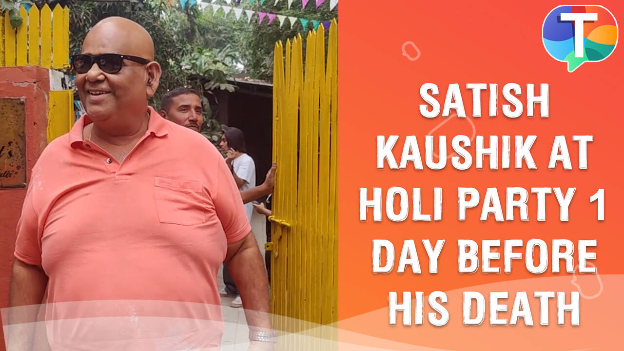 Satish Kaushik's LAST appearance at Javed Akhtar's Holi party a day ...