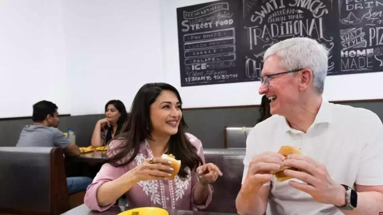 Madhuri Dixit Introduces Tim Cook To Vada Pav, Apple CEO Thanks Actress ... Madhuri Dixit Introduces Tim Cook To Vada Pav, Apple CEO Thanks Actress ...