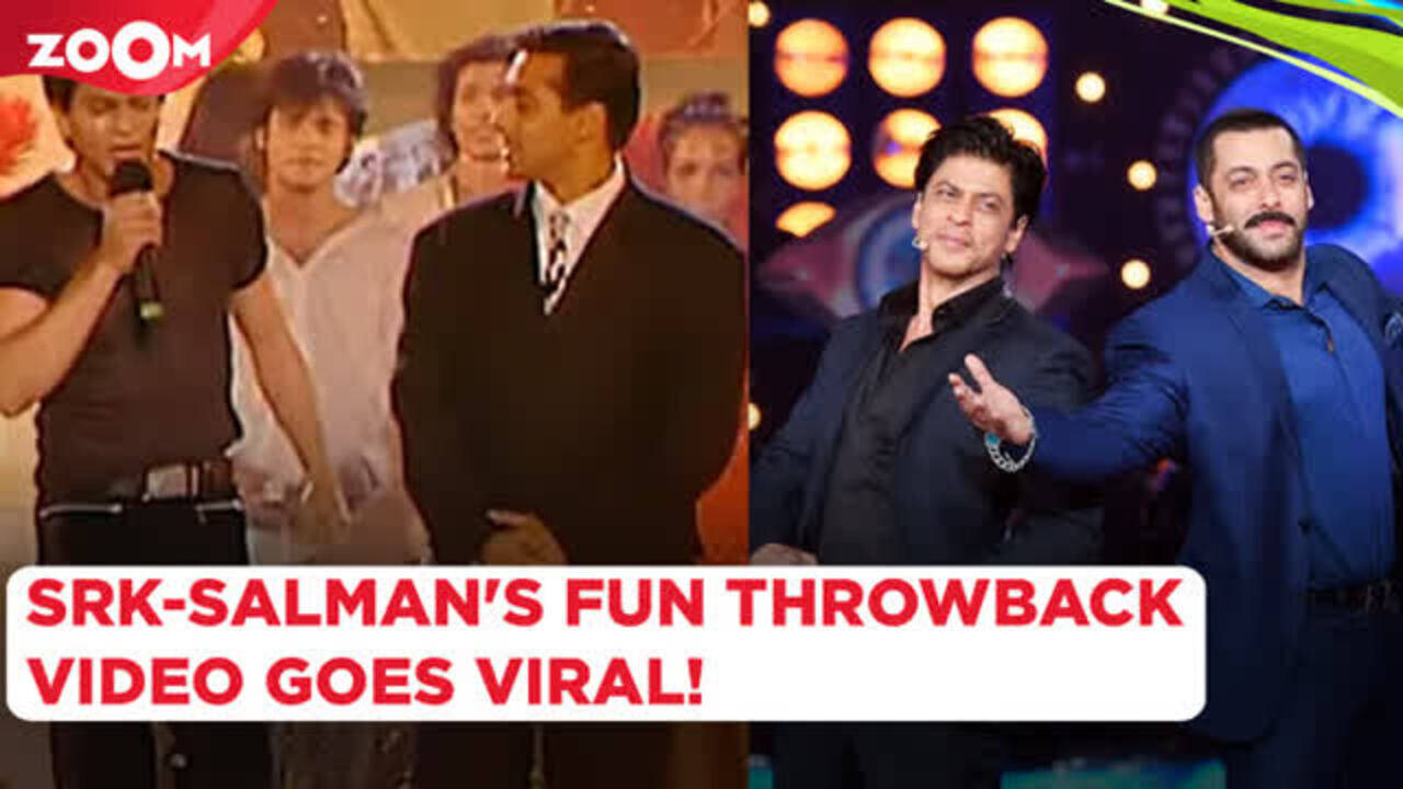 Shah Rukh Khan & Salman Khan's FUN banter on stage goes VIRAL ...