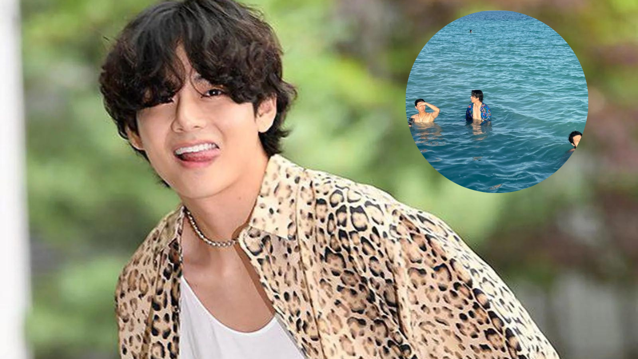 BTS' V Flaunts Toned Body As He Takes A Dip In The Ocean And We Are ...