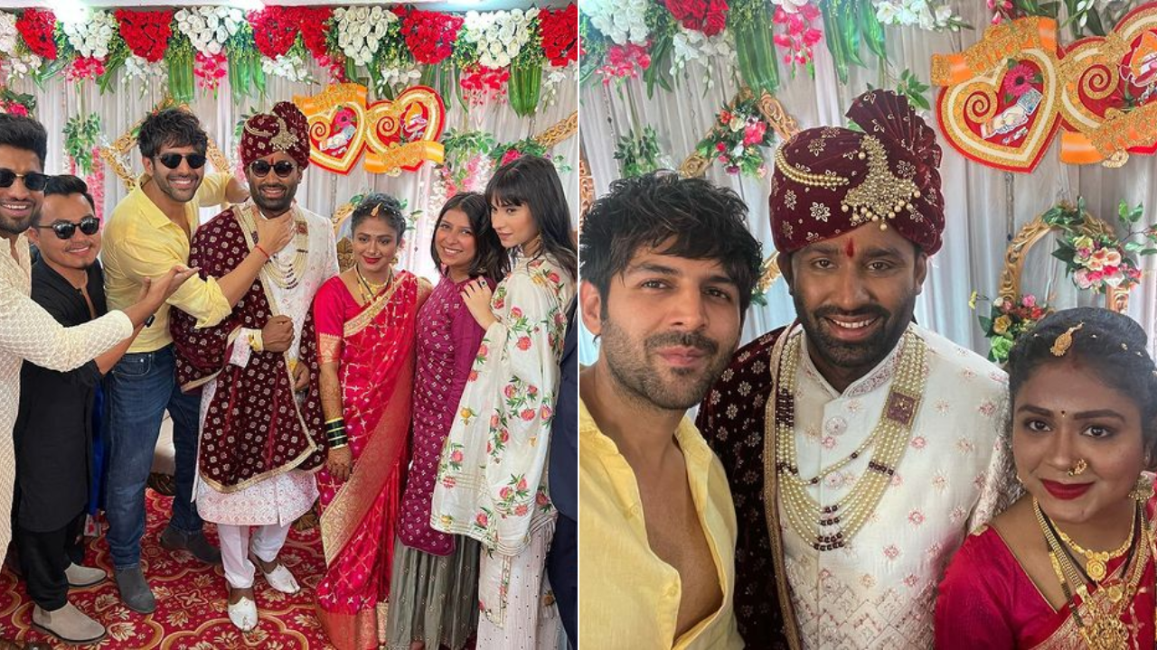 Kartik Aaryan Attends His Bodyguard’s Wedding, Shares Sweet Photos With ...