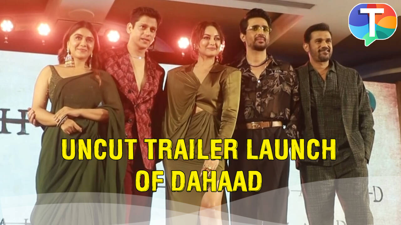 Sonakshi Sinha, Vijay Varma, Gulshan Devaih at their web series Dahaad ...